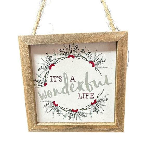 Collins | Holiday | Christmas Holiday Mini Sign 4 Inch Rustic Decor Its ...